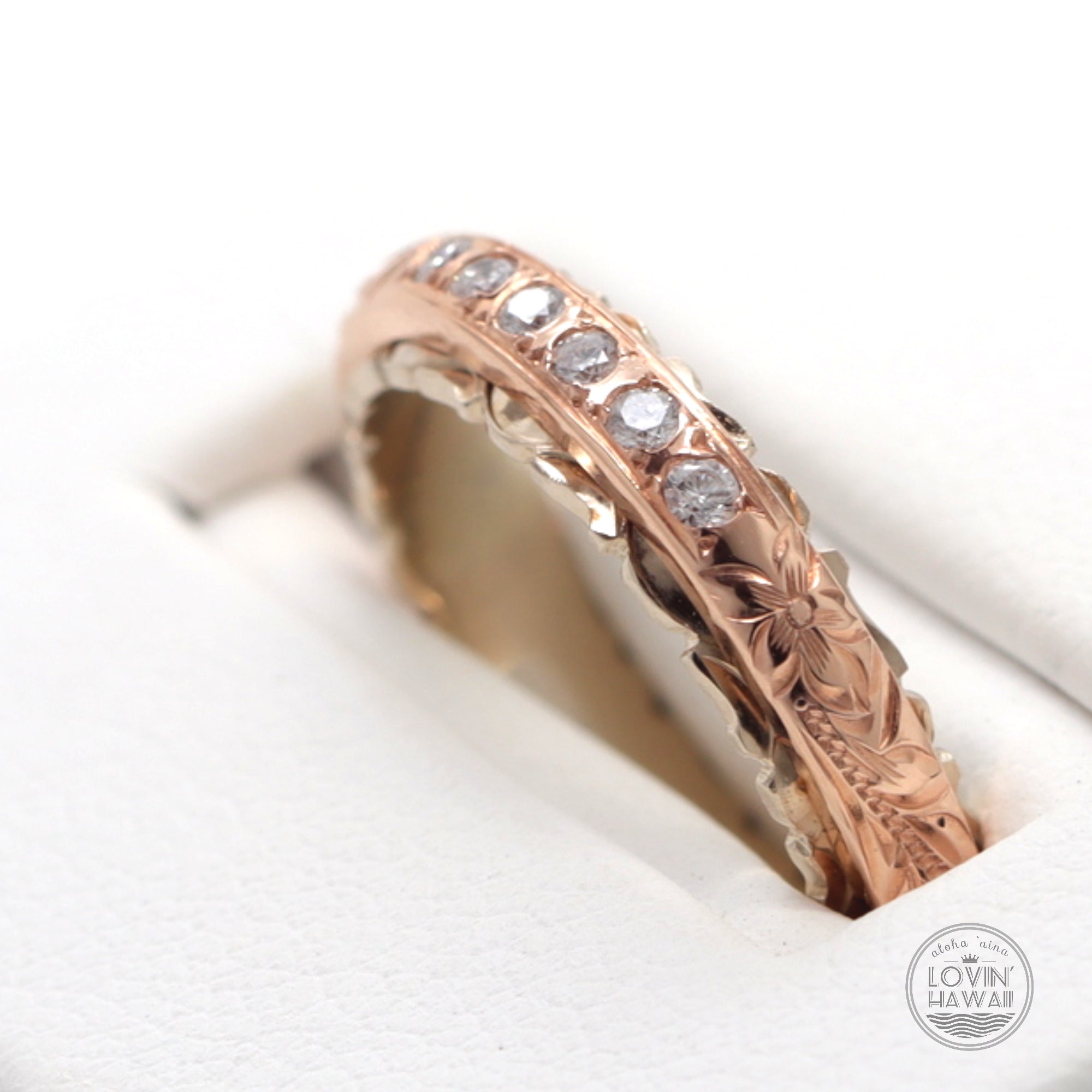Two Tone Gold Rings With Diamonds | Made in Hawaii – LovinHawaii
