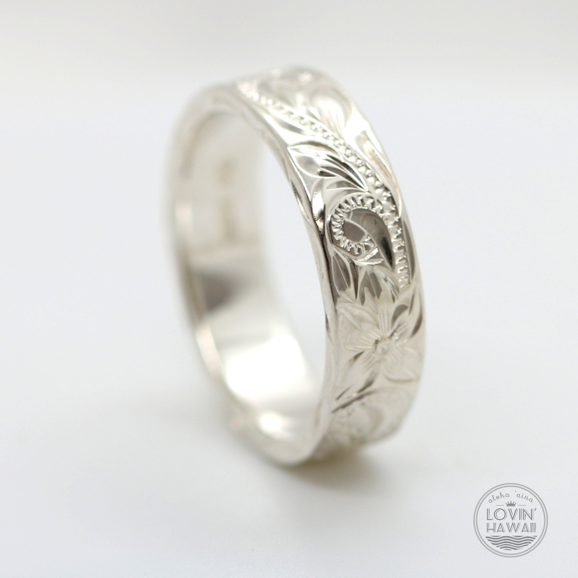 Sterling Silver Hawaiian Wedding bands | Hawaiian Rings – LovinHawaii